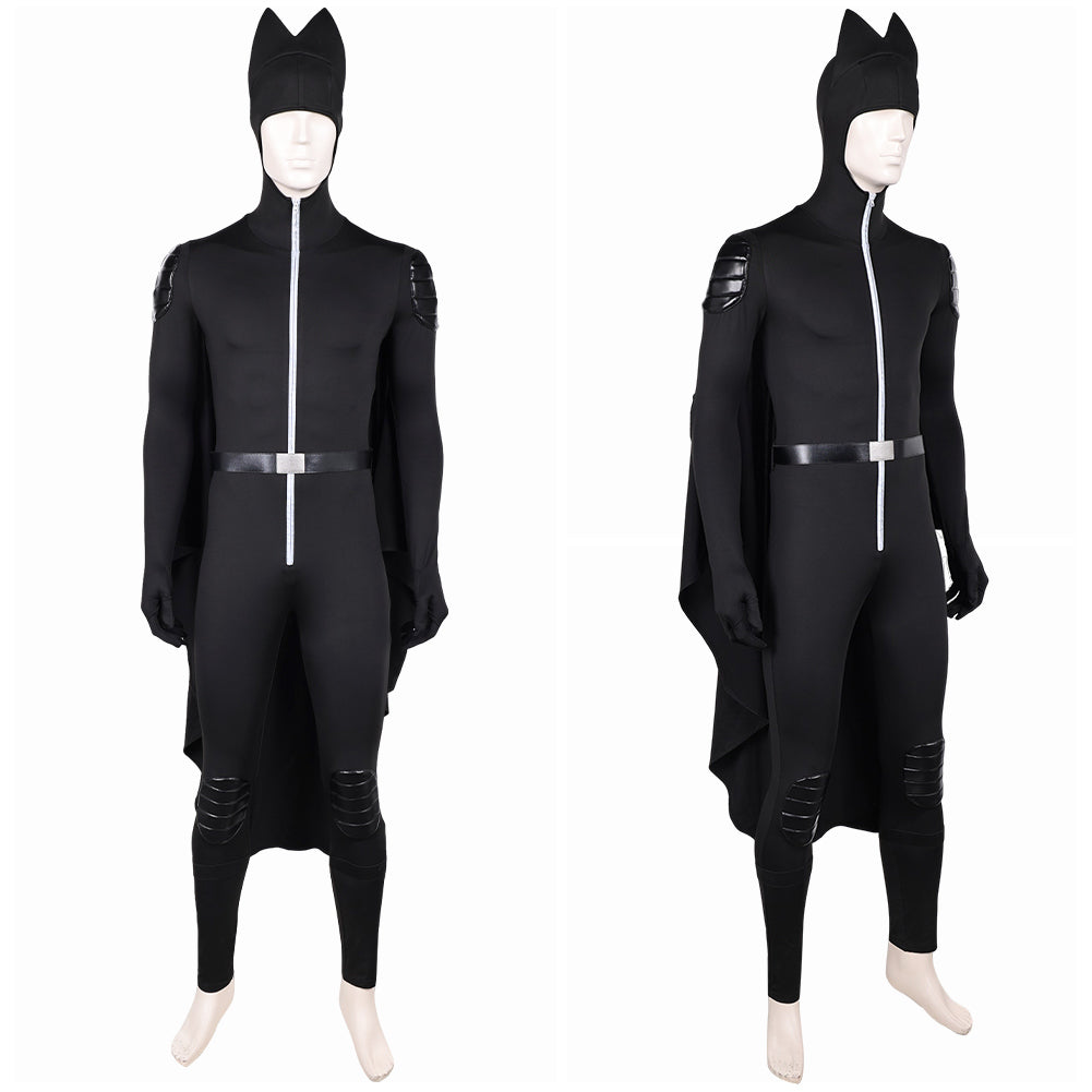 Homme Les Bad Guys 2(2025) M. Loup Combinaison Noire avec Cape Cosplay ...