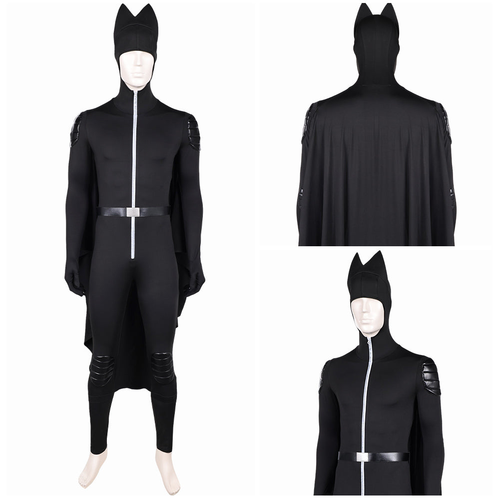 Homme Les Bad Guys 2(2025) M. Loup Combinaison Noire avec Cape Cosplay ...
