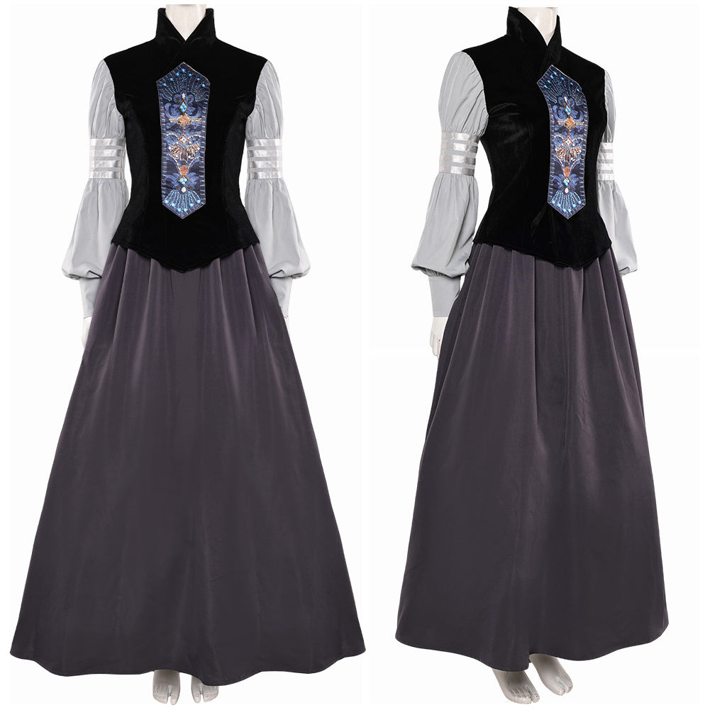 La Guerre des Étoiles Padme Amidala Naberrie Robe Noire Cosplay Costum ...