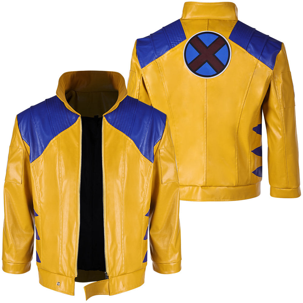 Logan Wolverine Veste Jaune et Bleue Cosplay Costume – Cosplaycart.fr