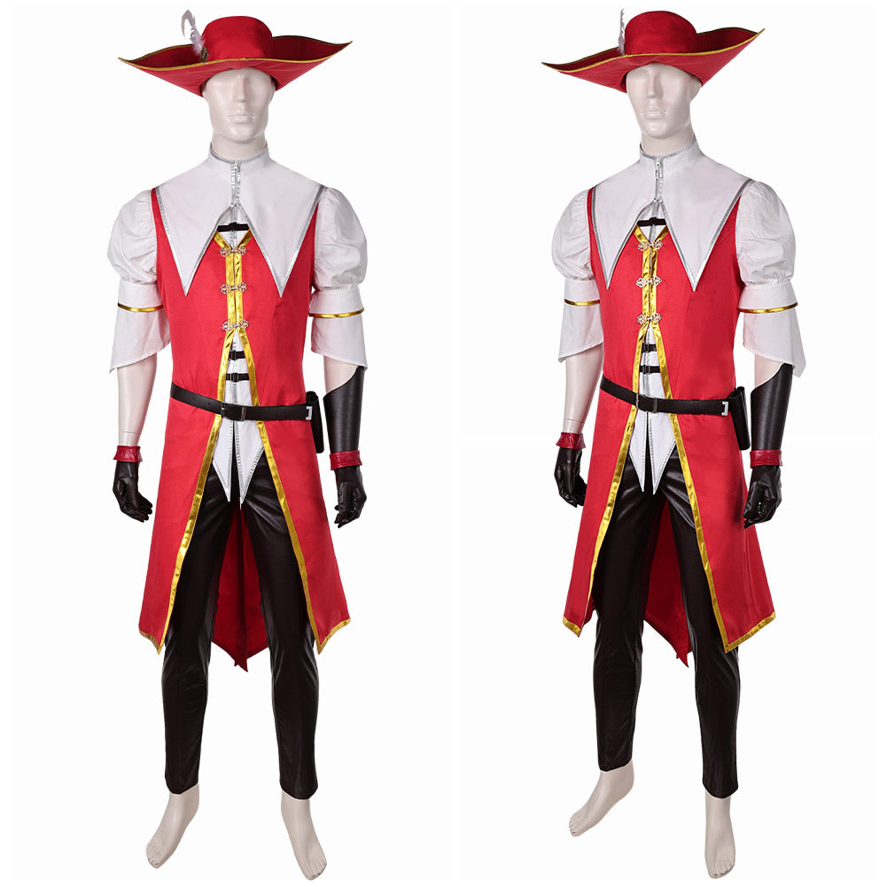 Monster Hunter Wilds(2025) Guild Knight Tenue Rouge Cosplay Costume ...