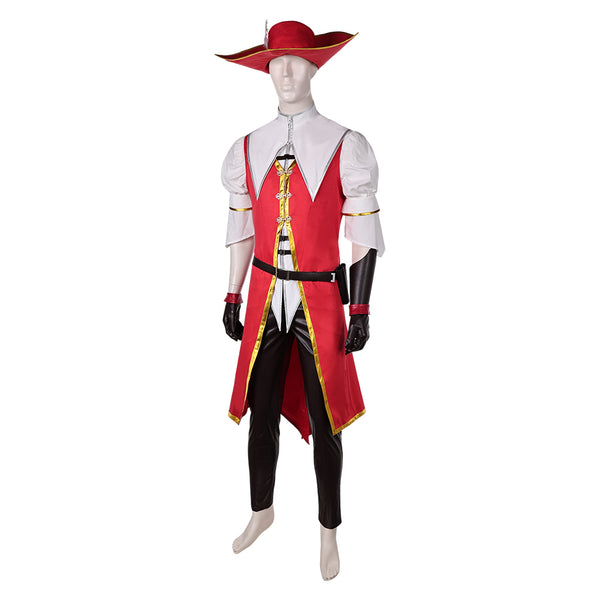 Monster Hunter Wilds(2025) Guild Knight Tenue Rouge Cosplay Costume ...