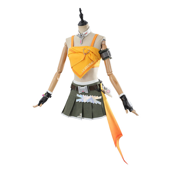 Overwatch 2 Mercy Idole Tenue de Gilet Orange Cosplay Costume ...