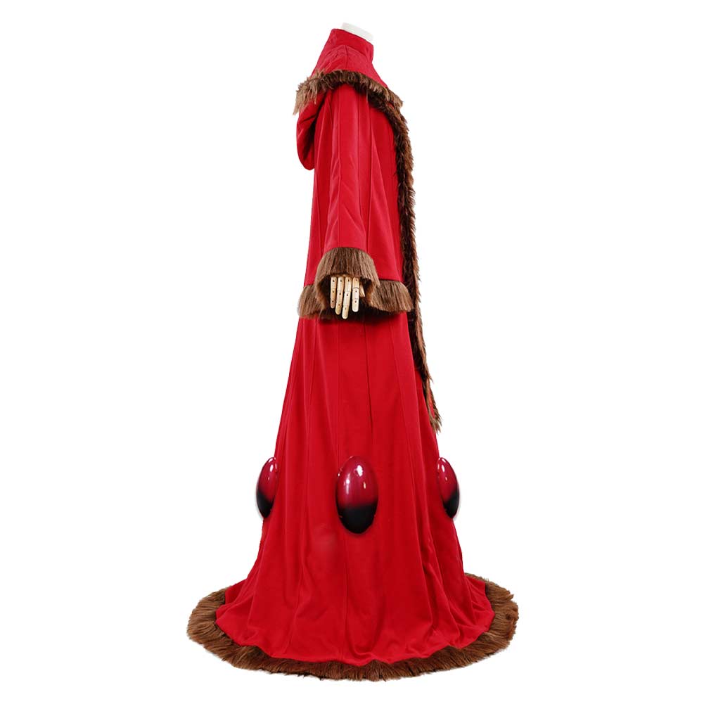 Padme Amidala Naberrie Throne Room Gown Robe Rouge Cosplay Costume ...