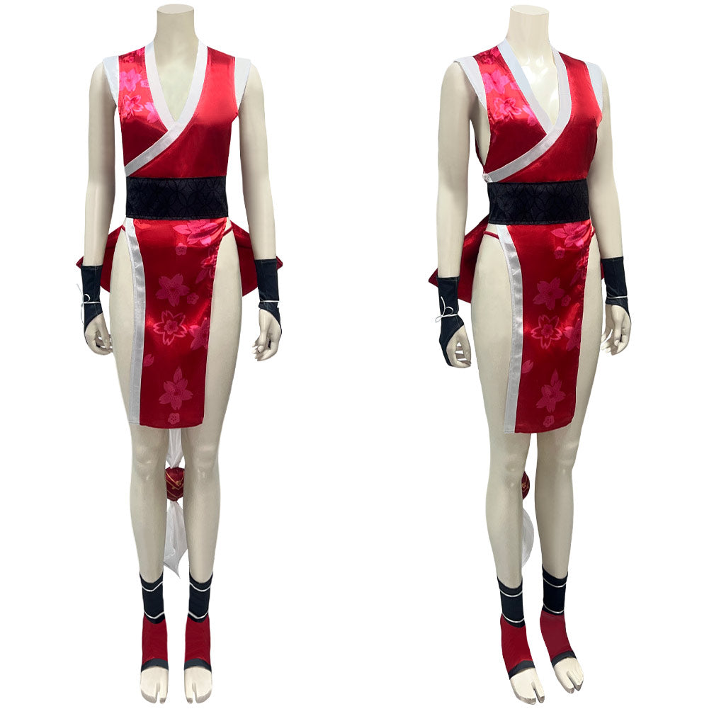 Street Fighter 6 Mai Shiranui Tenue Rouge Cosplay Costume – Cosplaycart.fr