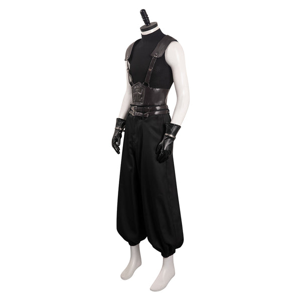 Crisis Core Final Fantasy VII FF7 Reunion Zack Uniform Noir Cosplay Co ...