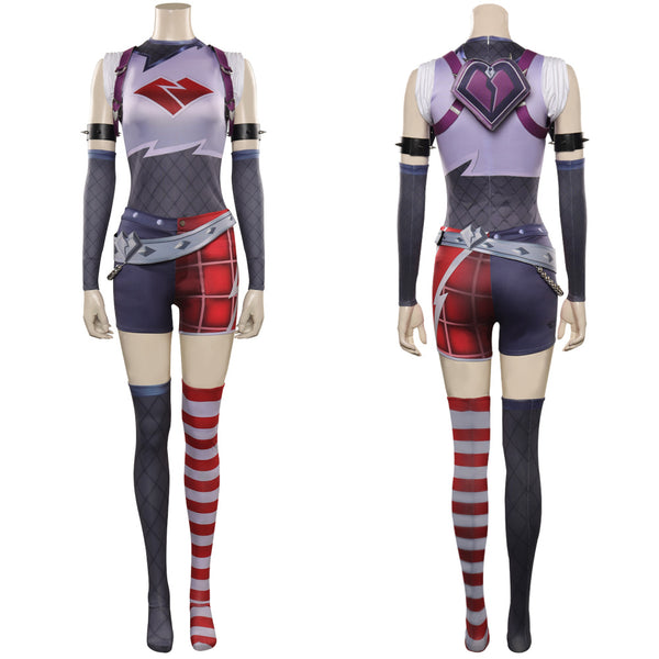 Adulte League of Legends LoL Vi Uniform Cosplay Costume – Cosplaycart.fr