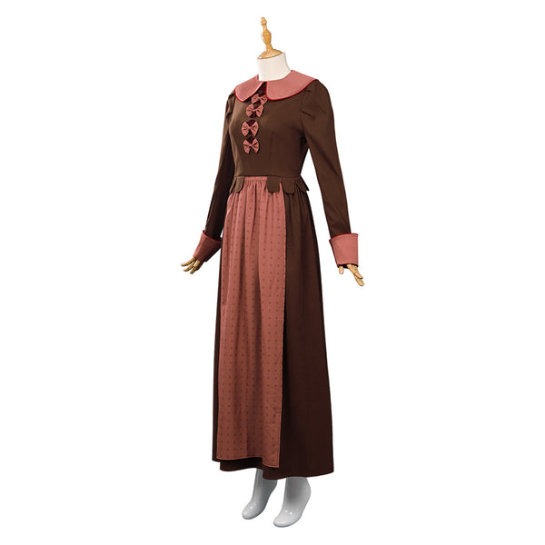 Adulte Wednesday Addams Goody Addams Vintage Robe Cosplay Costume ...
