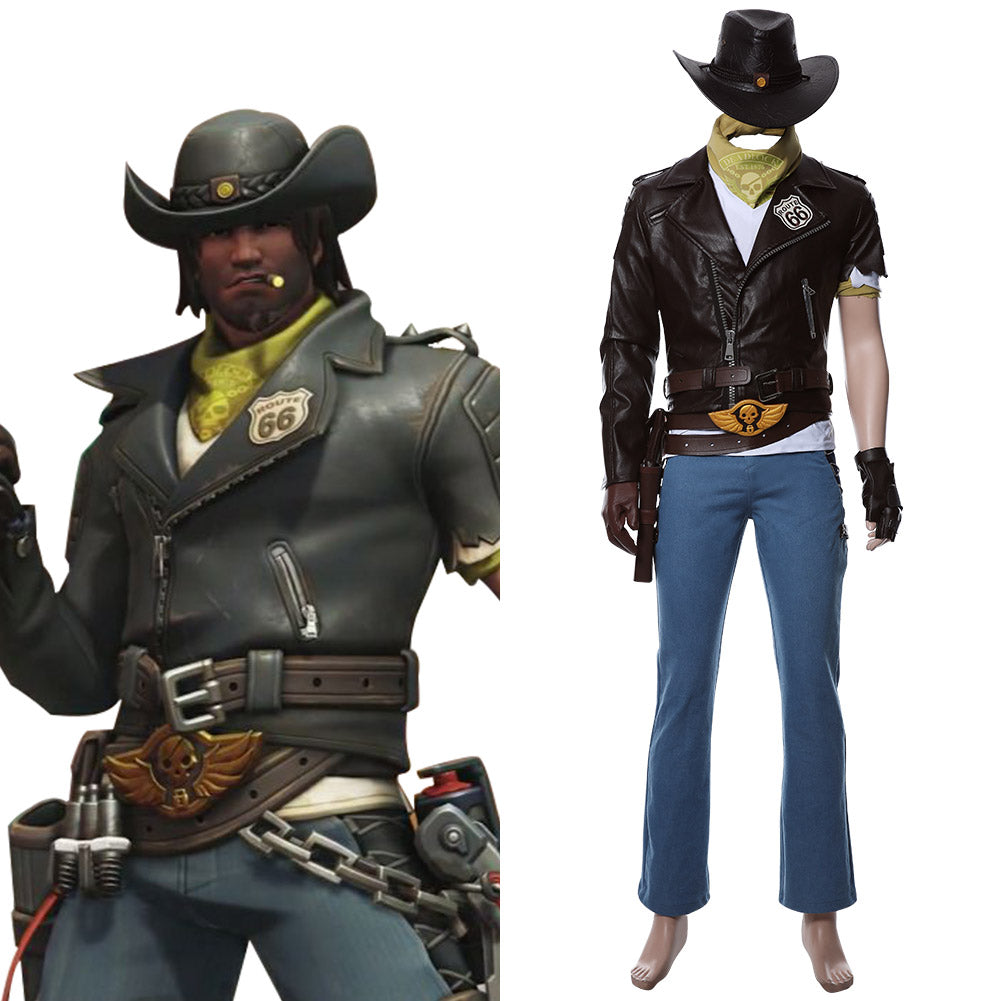 Overwatch Jesse Mccree Nouveau Deadlock McCree Skin Cosplay Costume ...