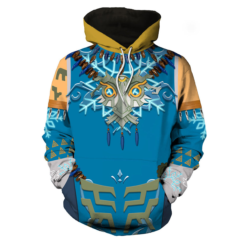 The Legend of Zelda Tears of The Kingdom Link Frostbite Armor Set Swea ...